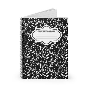 Retro Notebook 90s Theme Marble Composition School Book - Etsy
