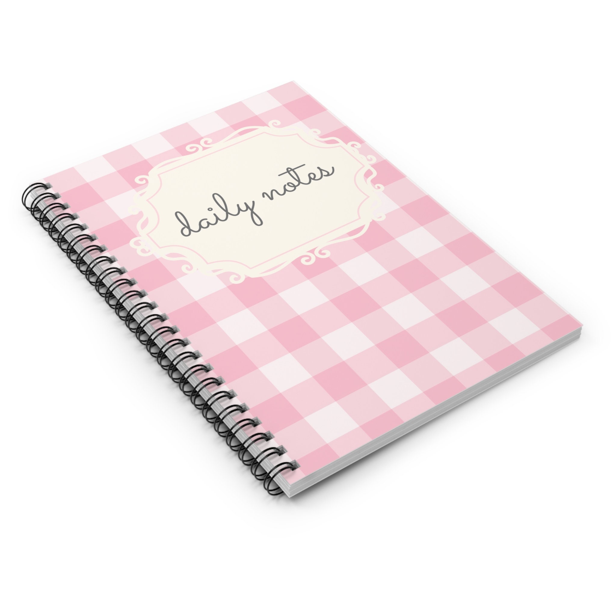 Coquette Aesthetic Pink Notebook for Daily Notes Spiral Journal Pink ...