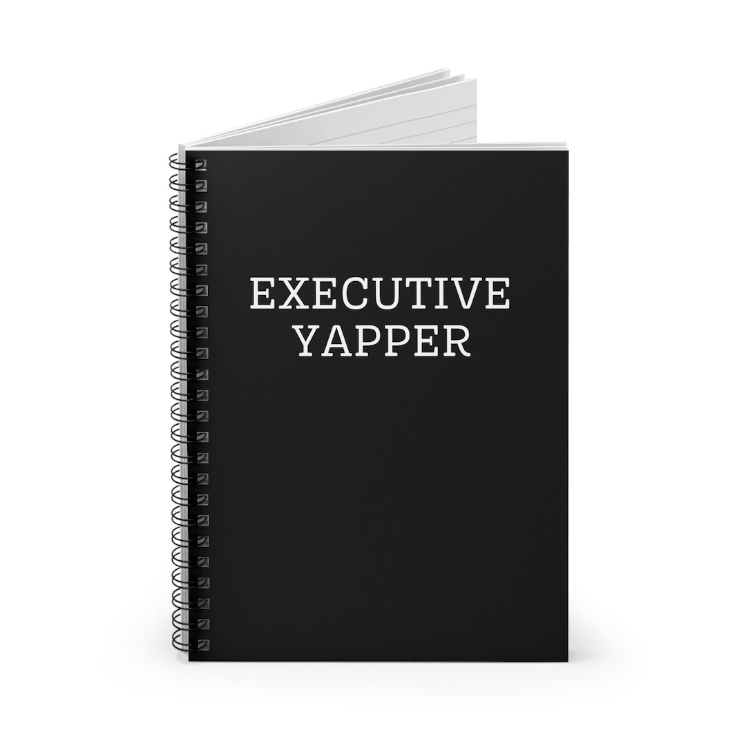 Executive Yapper Notebook Professional Yapper Spiral Book for Meetings ...