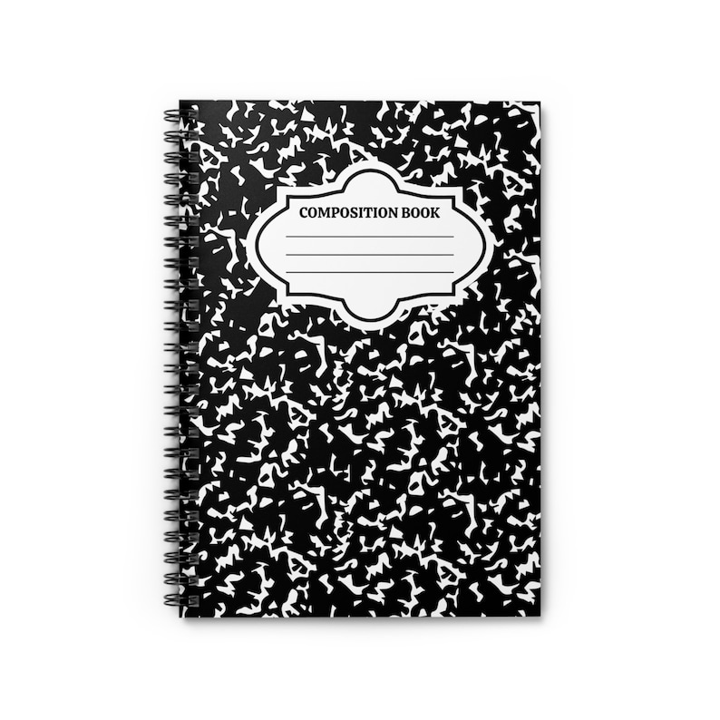 Retro Notebook 90s Theme Marble Composition School Book - Etsy