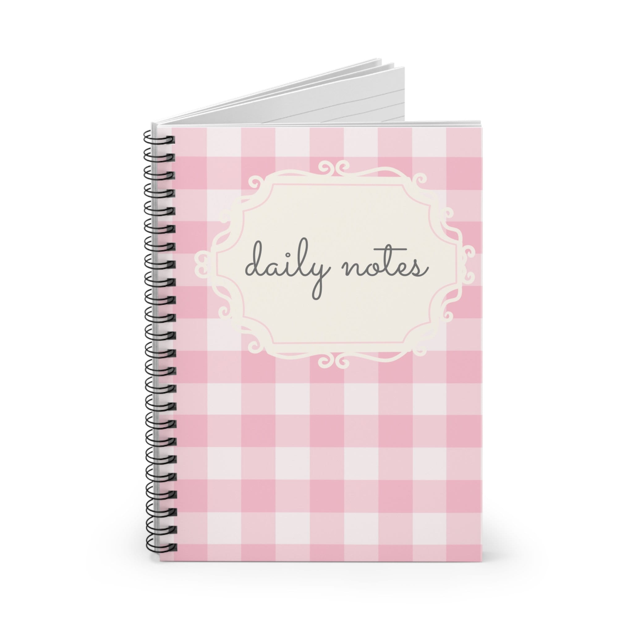 Coquette Aesthetic Pink Notebook for Daily Notes Spiral Journal Pink ...