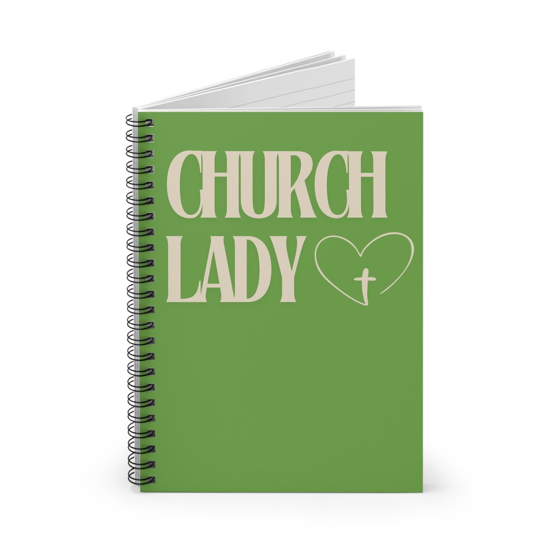Church Lady Spiral Notebook: Bible Study & Sermon Notes - Etsy