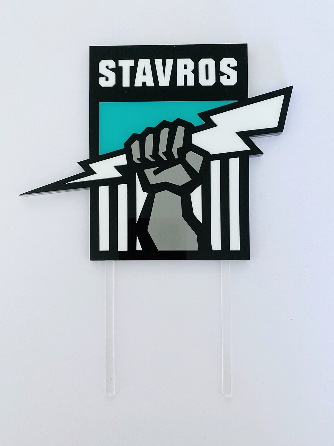 Port Power Cake Topper | Port Power | AFL Cake Topper | Cake Topper ...