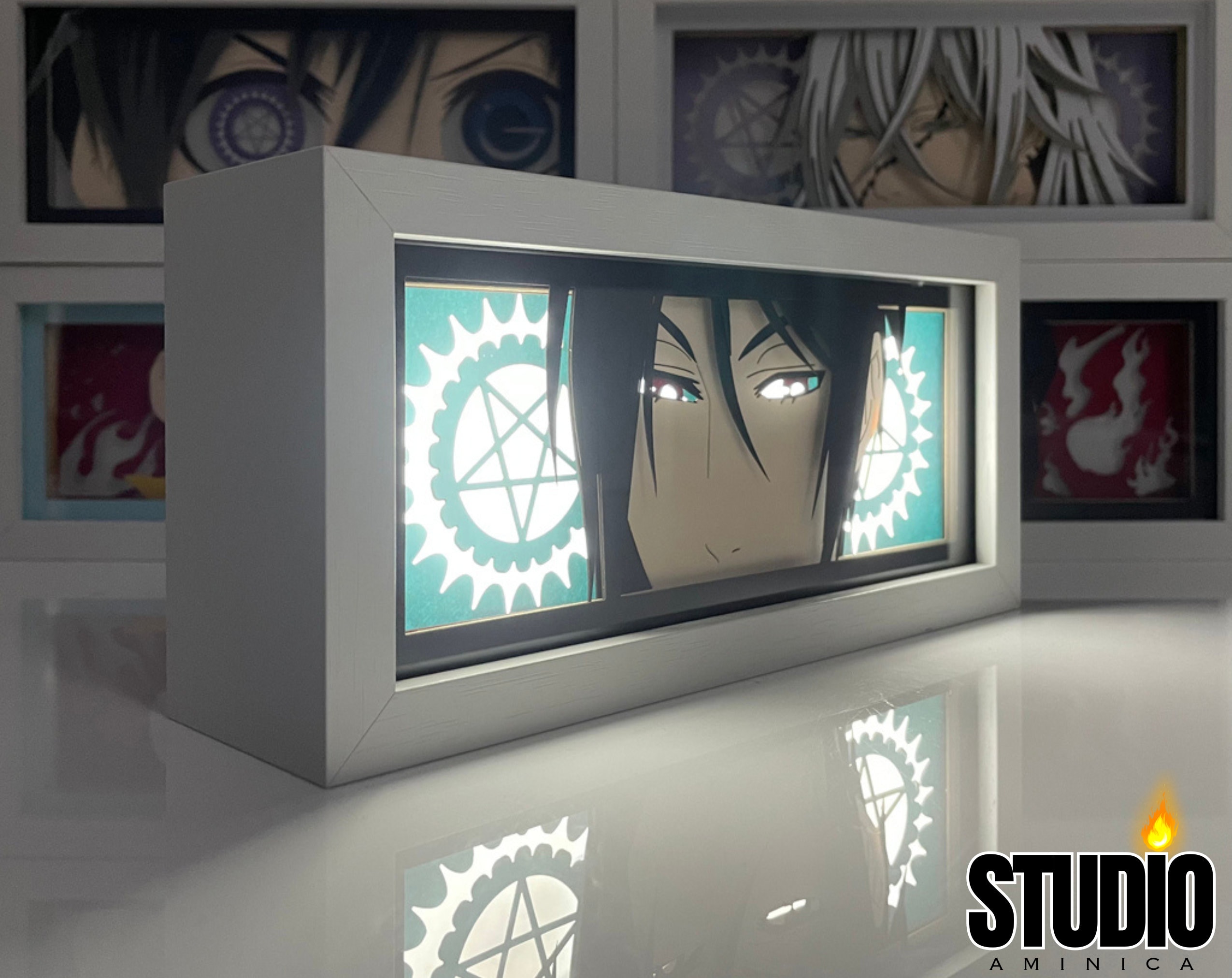 Handmade Anime Light Box, Anime Night Light RGB Remote, Anime Lamp ...