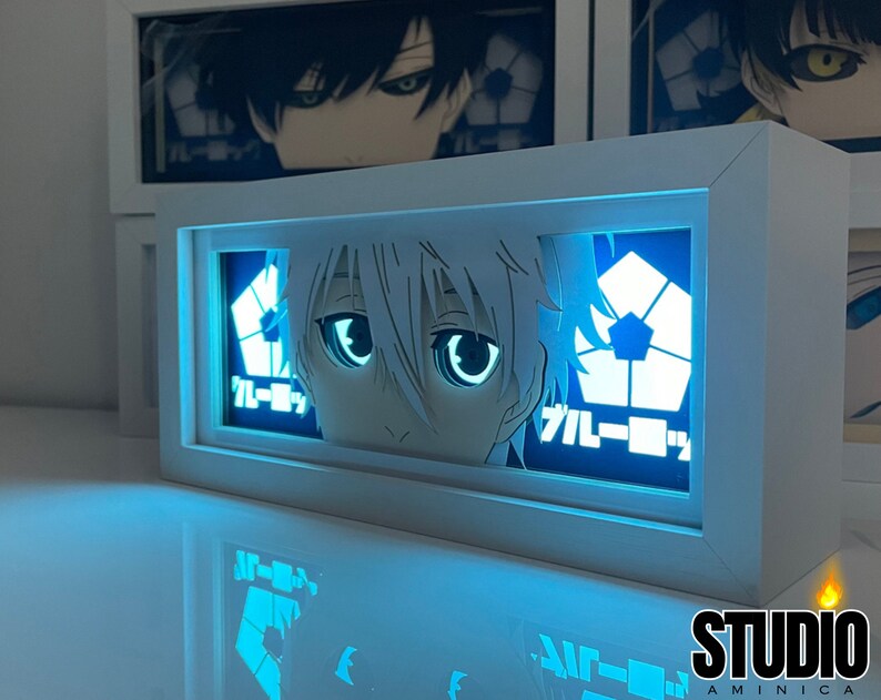 Handmade Anime Lightbox, Anime Night Light RGB Remote, Anime Lamp ...