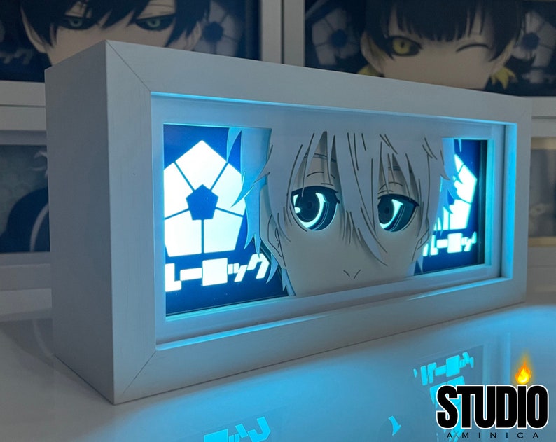 Handmade Anime Lightbox, Anime Night Light RGB Remote, Anime Lamp ...