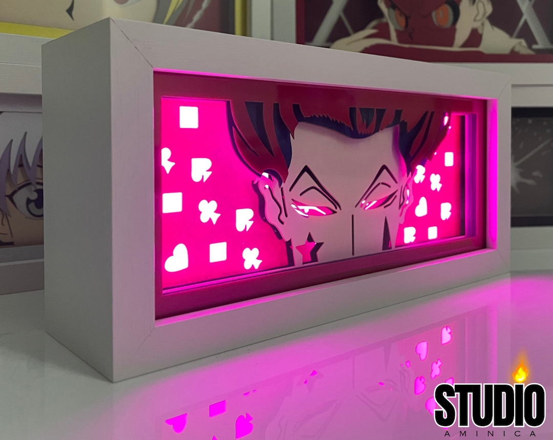Handmade Anime Lightbox, Anime Night Light RGB Remote, Anime Lamp ...