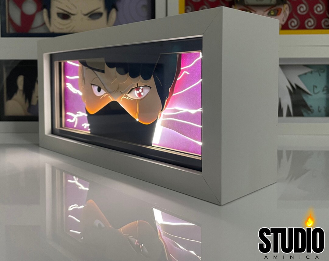 Handmade Anime Light Box, Anime Night Light RGB Remote, Anime Lamp ...