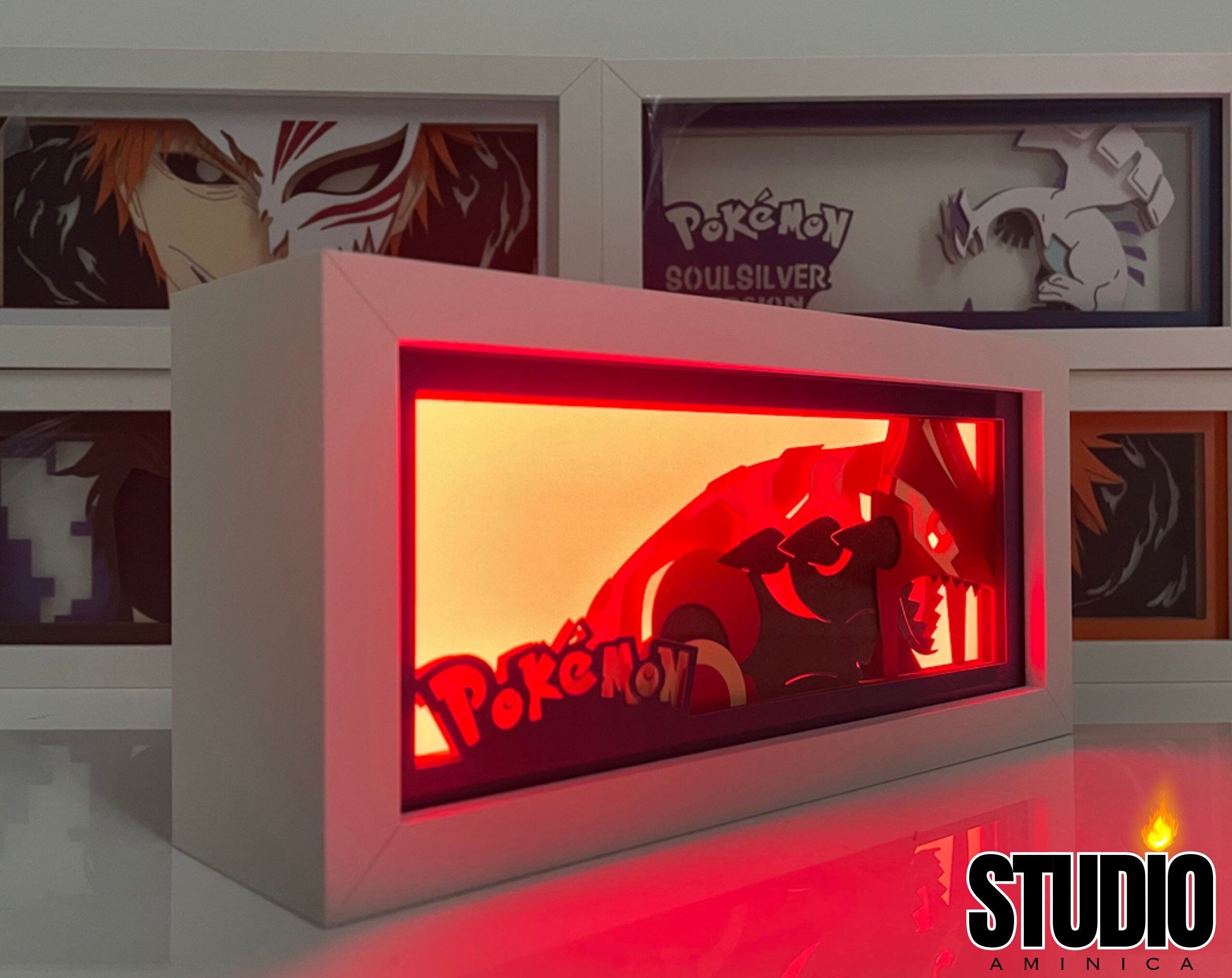 Handmade Anime Light Box, Anime Night Light RGB Remote, Anime Lamp ...