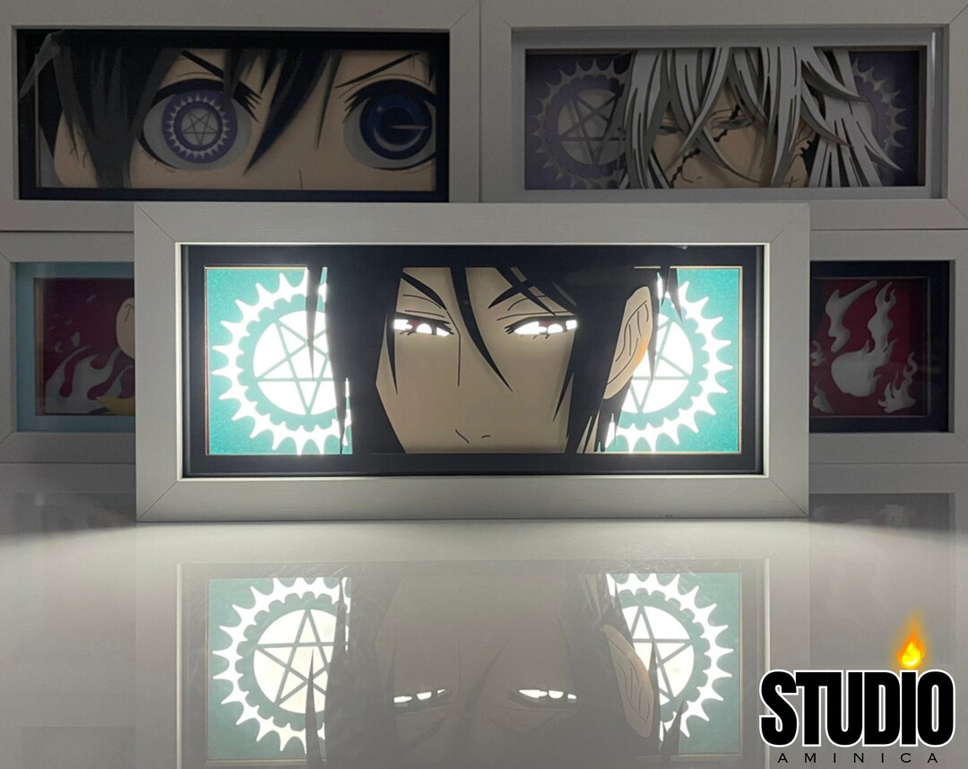 Handmade Anime Light Box, Anime Night Light RGB Remote, Anime Lamp ...