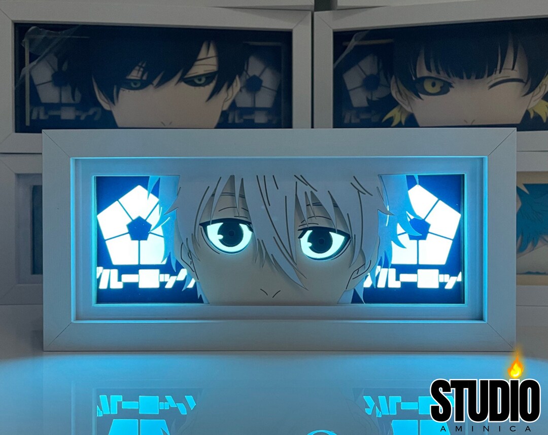 Handmade Anime Lightbox, Anime Night Light RGB Remote, Anime Lamp ...