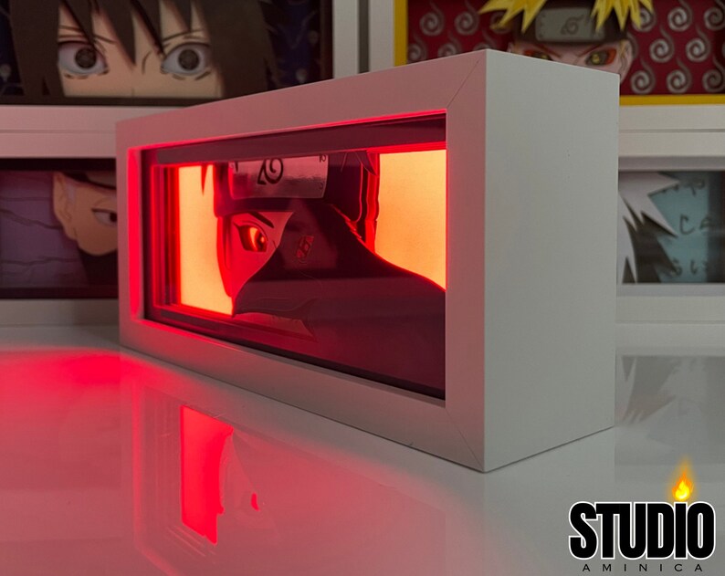 Handmade Anime Light Box, Anime Night Light RGB Remote, Anime Lamp ...