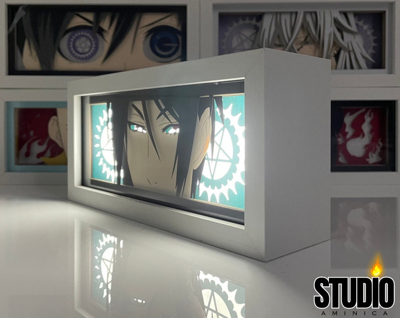 Handmade Anime Light Box, Anime Night Light RGB Remote, Anime Lamp ...