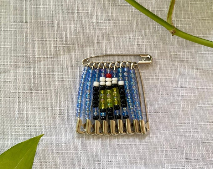 Ice Cream Sundae Beaded Safety Pin Keychain - Etsy