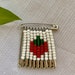 Strawberry Beaded Safety Pin Keychain - Etsy