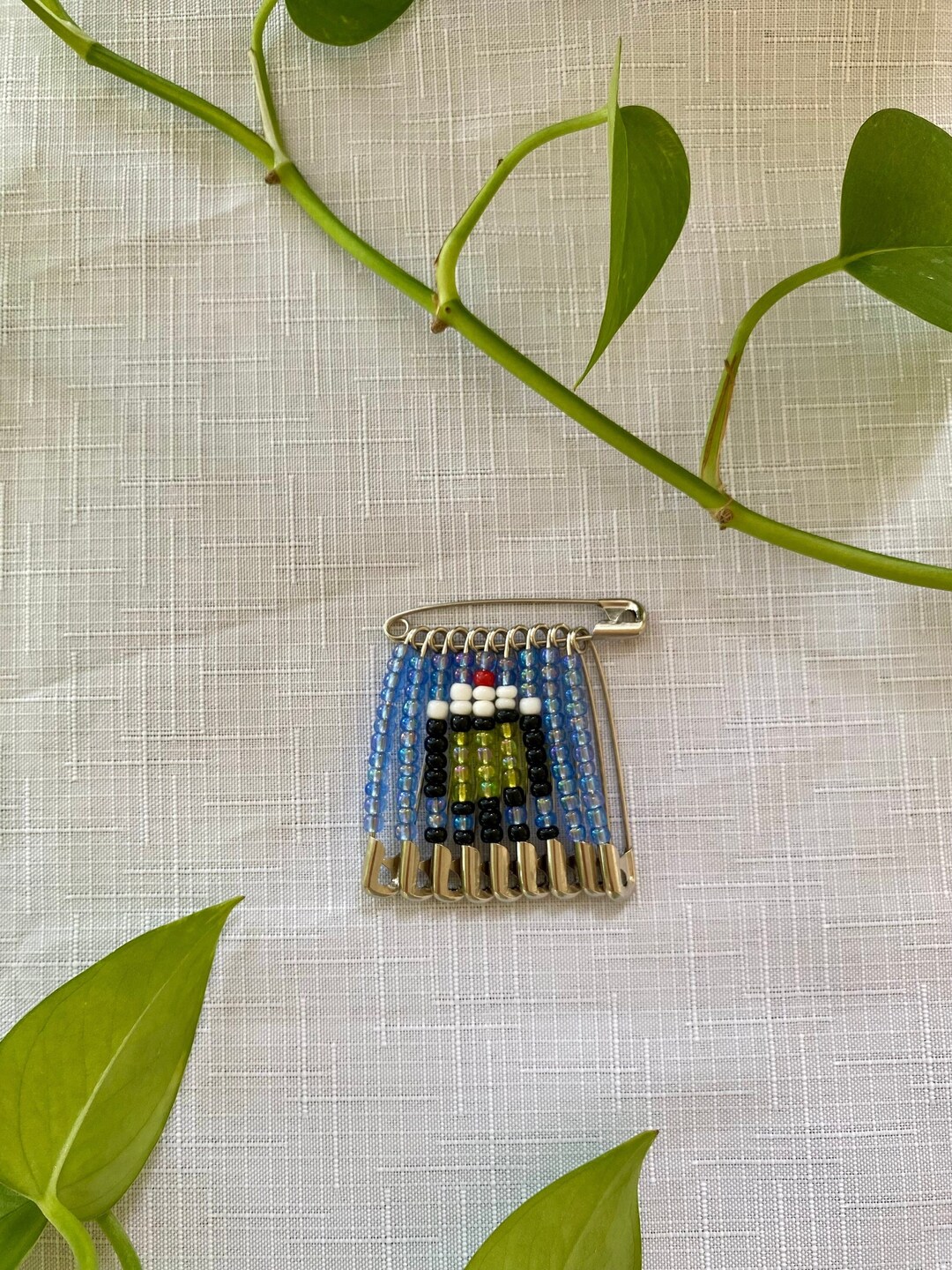 Ice Cream Sundae Beaded Safety Pin Keychain - Etsy