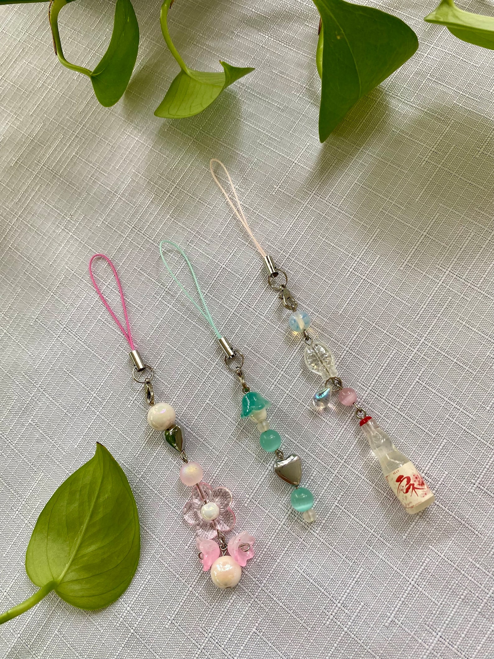 Y2K Cute Beaded Phone Charms/light Stick Charms - Etsy