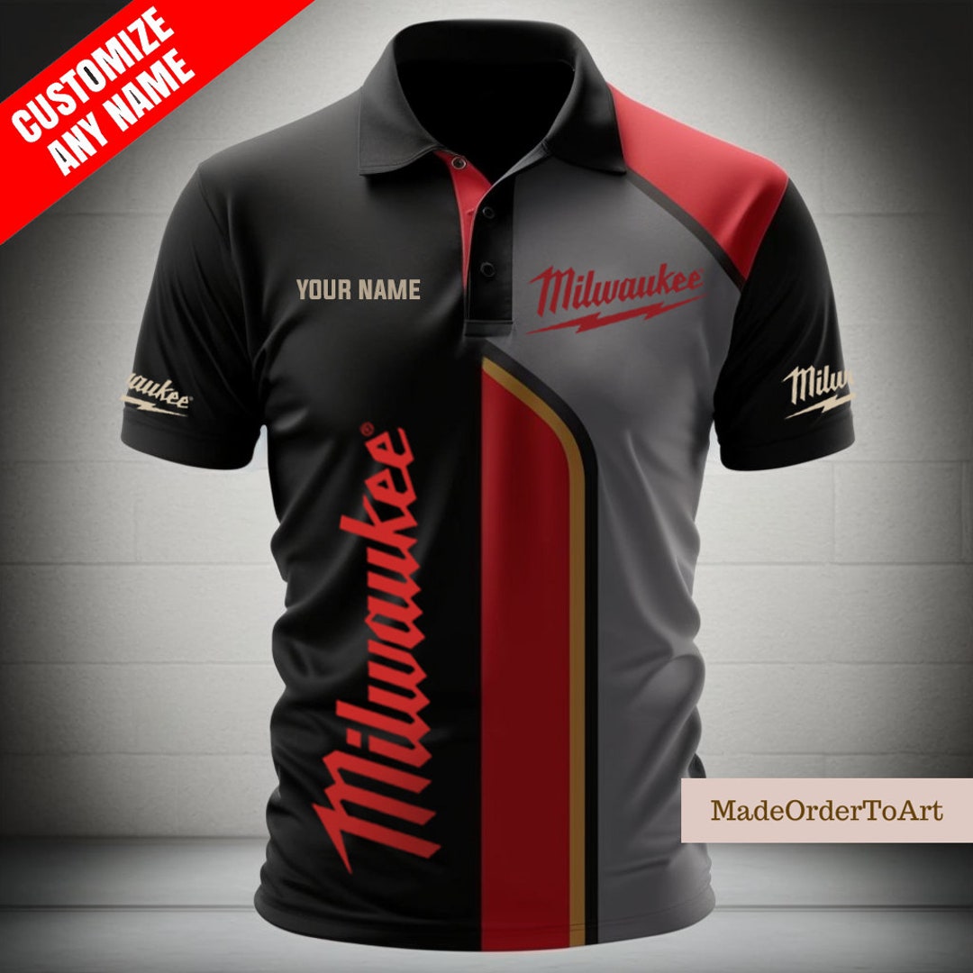 Milwaukee Polo Shirt Milwaukee Logo Polo Milwaukee Custom - Etsy
