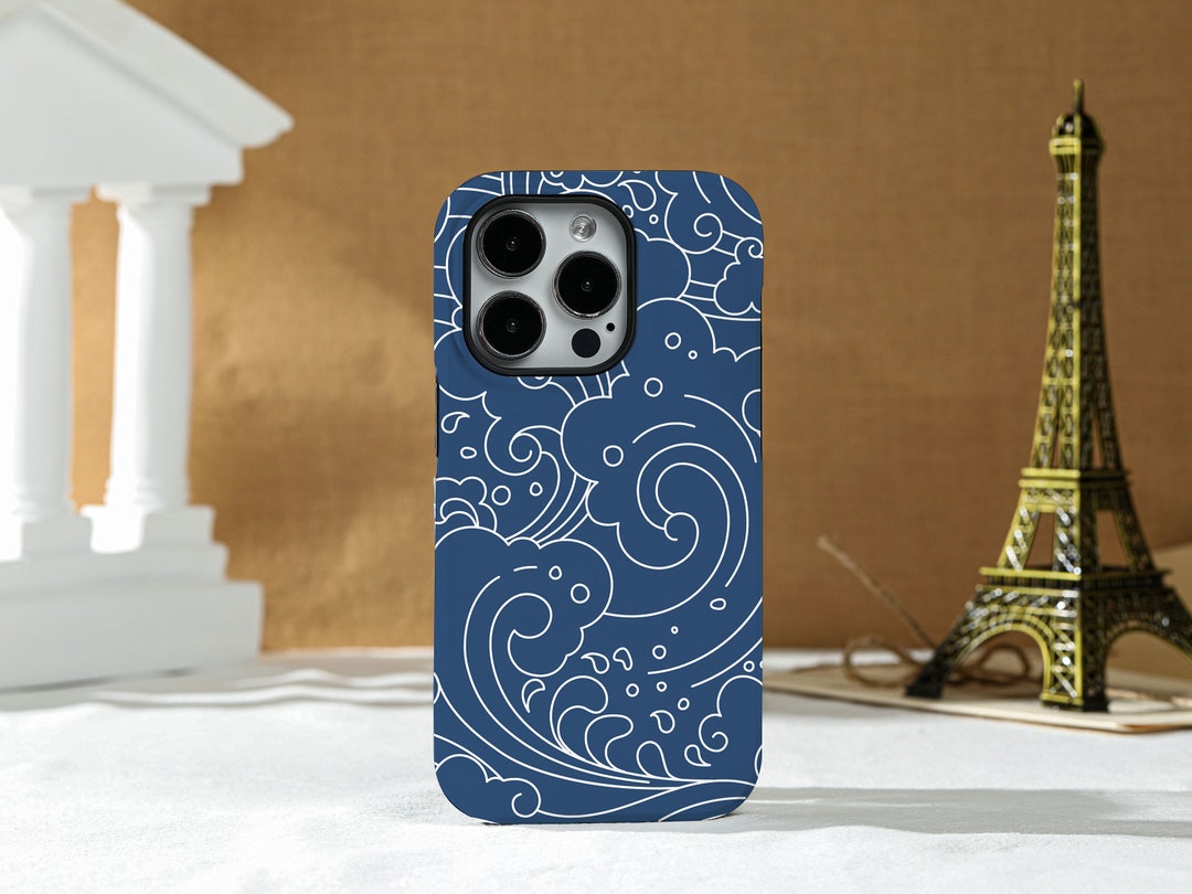 Wave Line iPhone Case Silicone Case Hard Shell Case, for iPhone 15 13 ...