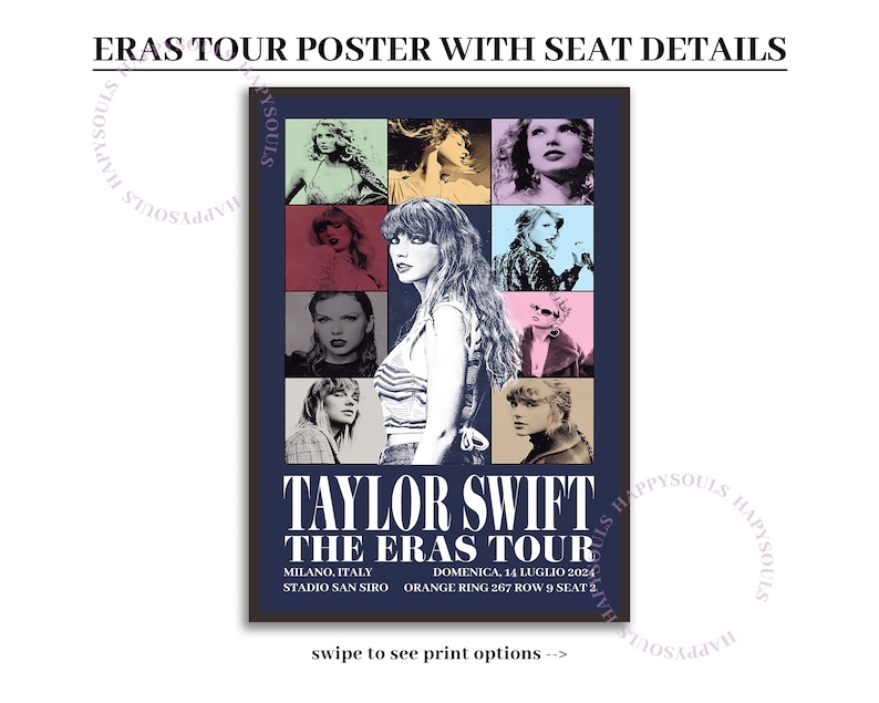 Taylor Swift Poster, the Eras Tour Poster, Concert Poster, Girls' Room ...