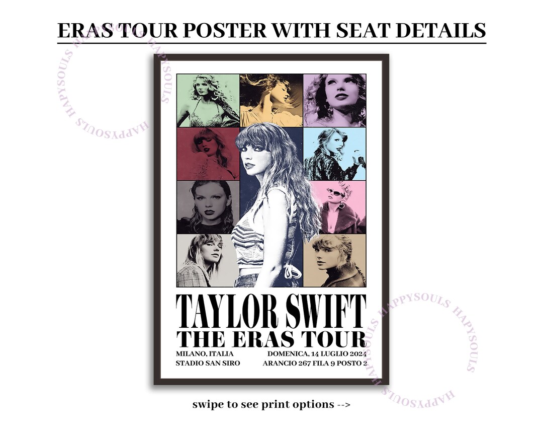 Taylor Swift Poster, the Eras Tour Poster, Concert Poster, Girls' Room ...
