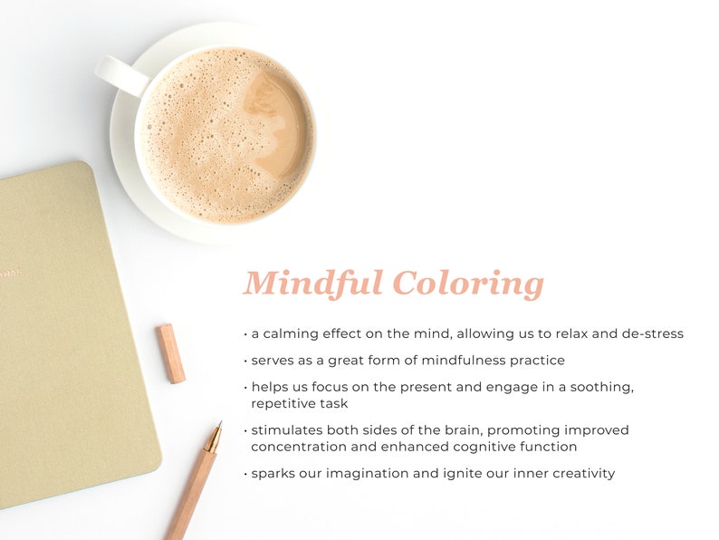 Printable Mindfulness Coloring Book Log Cabin Coloring Pages - Etsy