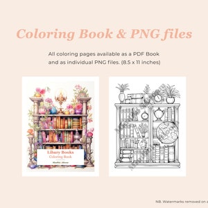 Printable Mindfulness Coloring Book | Library Books | 30 Coloring Pages ...
