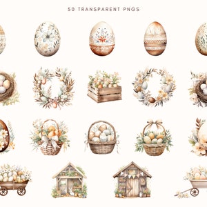 Rustic Easter | Easter Bunny Clipart Png | Farmhouse Easter | Spring ...