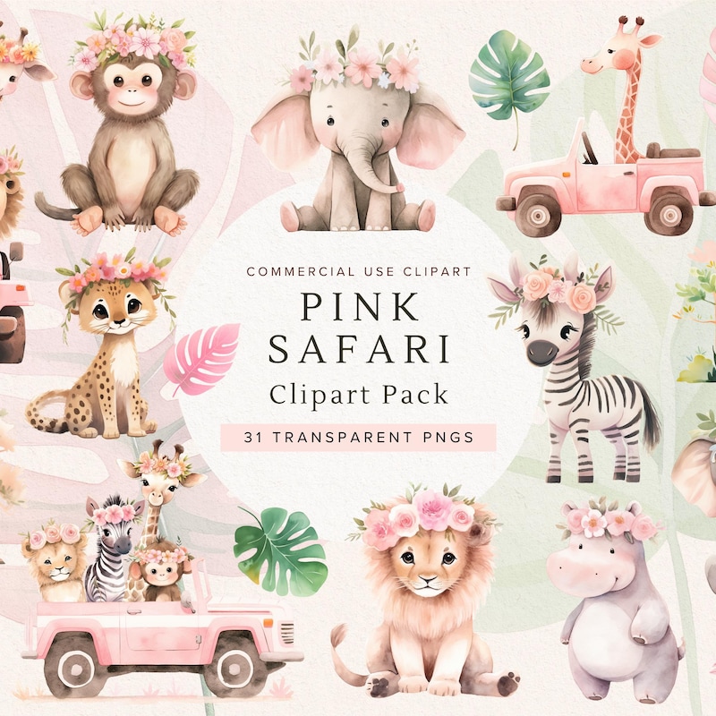 Safari Animals - Etsy