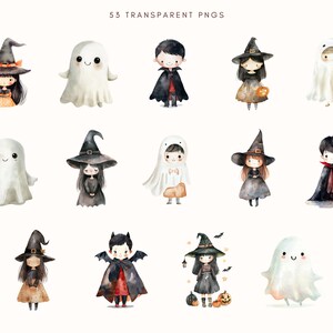 Watercolor Halloween Clipart Bundle | Cute Happy Halloween Clip Art ...