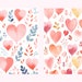 Sweet Heart Digital Paper Digital Paper Pack Scrapbook Paper Watercolor ...