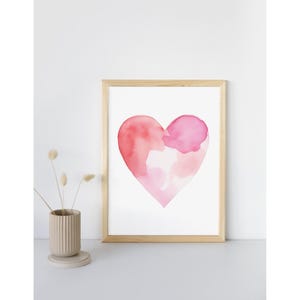 Watercolor Hearts Clipart Valentines Day Scrapbook Wedding Clip Art ...