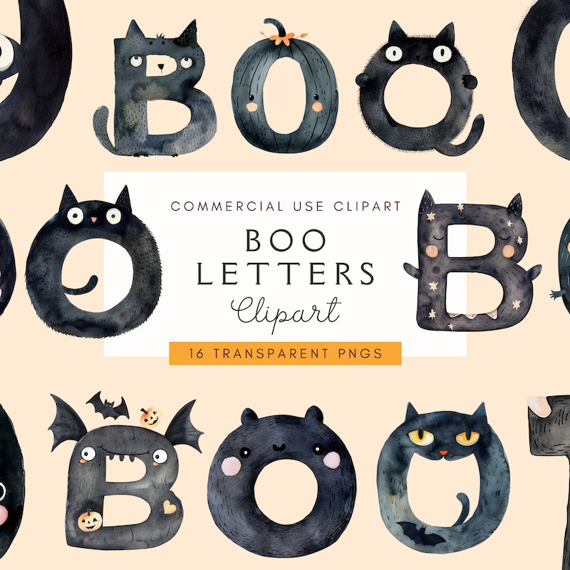 Boo Clip Art - Etsy