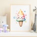 Rainbow Icecream Clipart | Ice Cream Clipart | Cute Kawaii Png ...