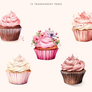 Cupcakes Clipart Set | Instant Download | Stickers | Digital Download ...