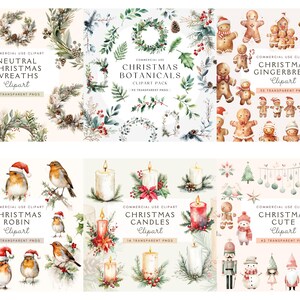 MEGA Christmas Clipart Bundle | 1001 PNG Files | Cute Christmas PNG ...