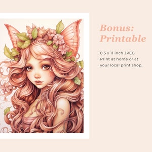 Printable Mindfulness Coloring Book | Cute Fairies | 30 Coloring Pages ...