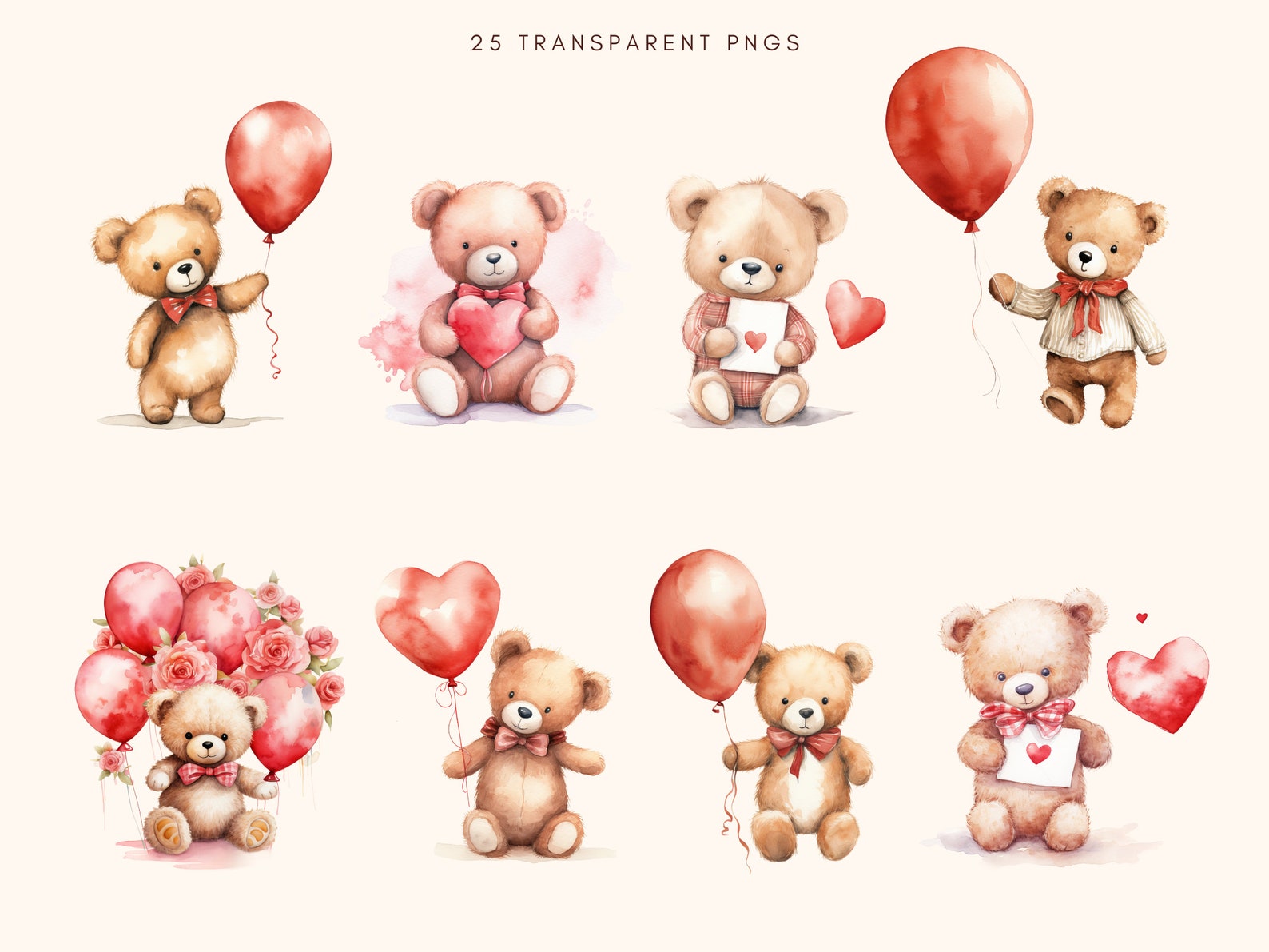 Red Valentine Bears Teddy Bear Clipart Valentines Bear Clipart ...
