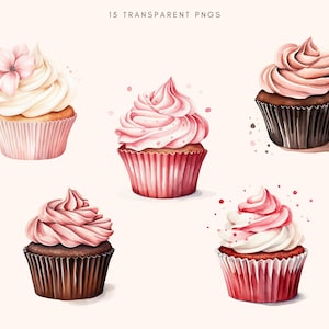 Cupcakes Clipart Set | Instant Download | Stickers | Digital Download ...