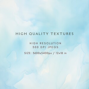 Blue Watercolour Texture Clip Art | Washes Pack Clipart | Background ...