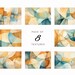 Watercolour Pattern Pack Tan & Teal Clipart, Texture Background ...