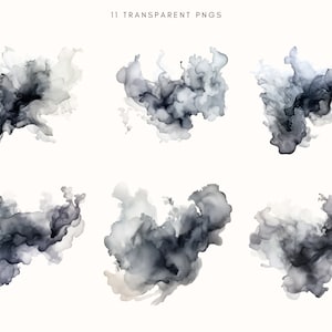 Grey Color Splash Clipart | Alcohol Ink Png | Watercolor Splash ...