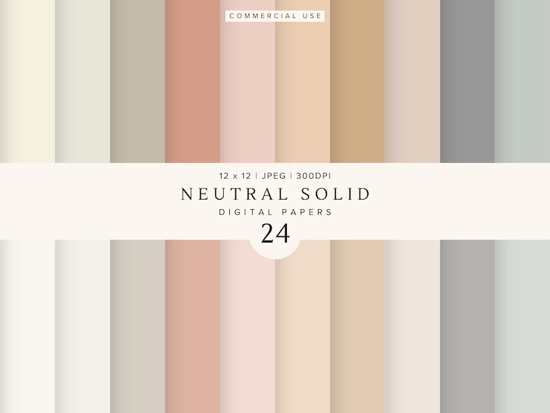 Solid Color Digital Paper, Printable Backgrounds for Scrapbooking ...