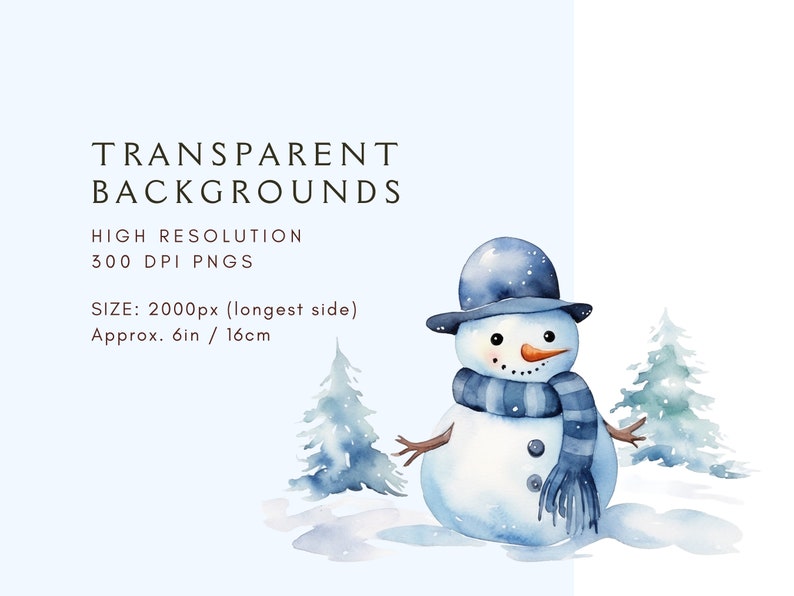 Jack Frost Clipart Set | Winter Snowman Snowflakes | Instant Download ...