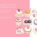 Sweet Treats Clipart | Watercolor Pastel Sweets | Cute Dessert PNG ...