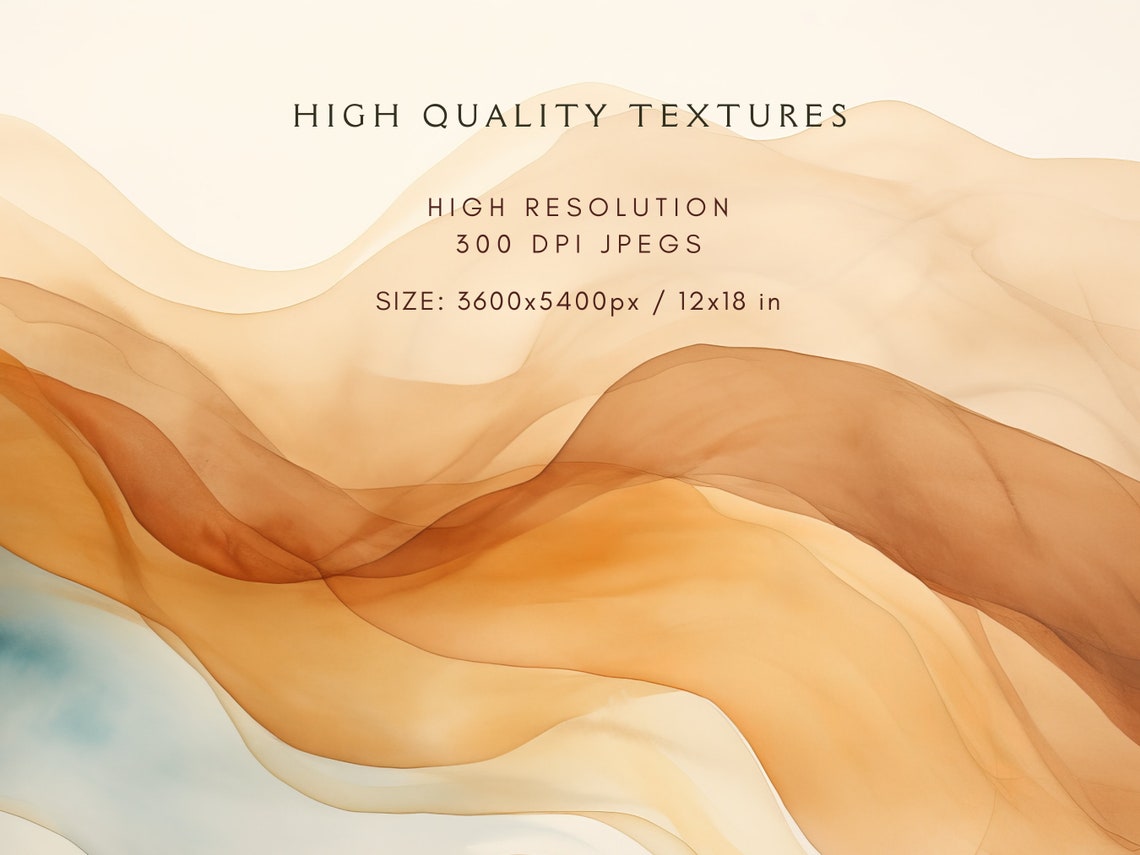 Watercolor Texture Clipart BUNDLE | Tan Teal Blue | Splash Png ...