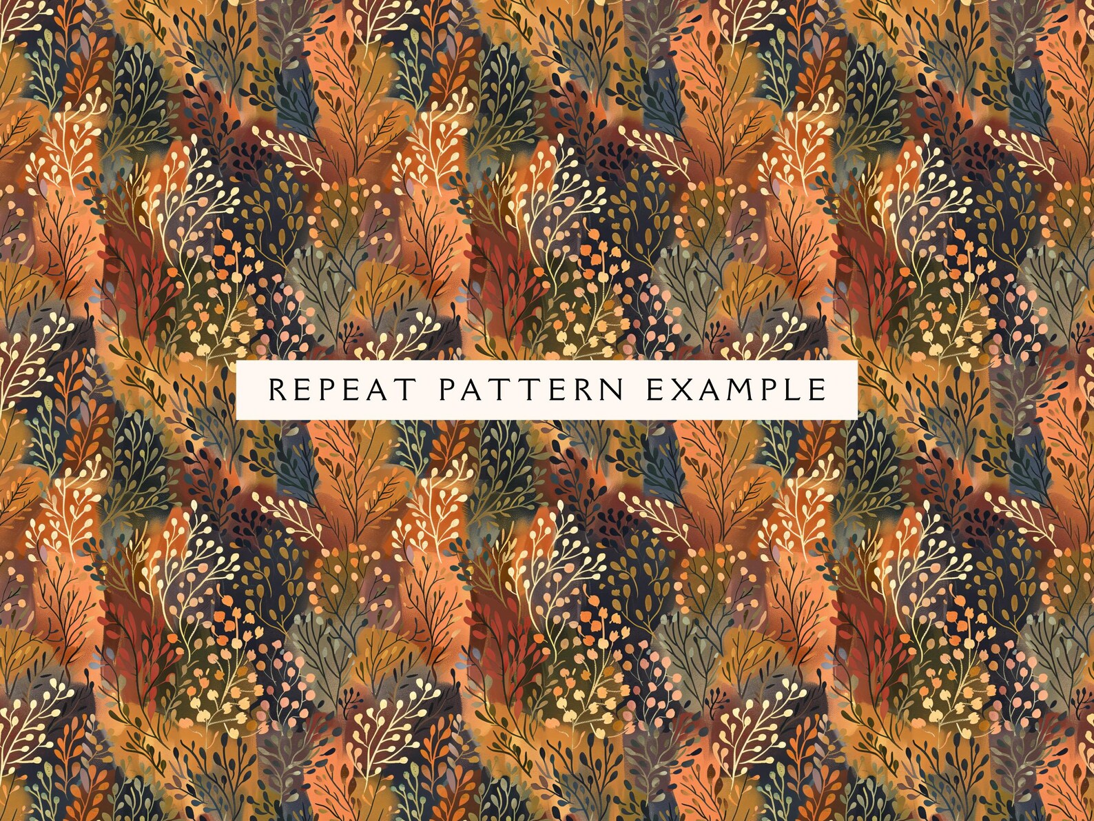 Boho Floral Seamless Pattern | Printable Scrapbook Paper | Junk Journal ...