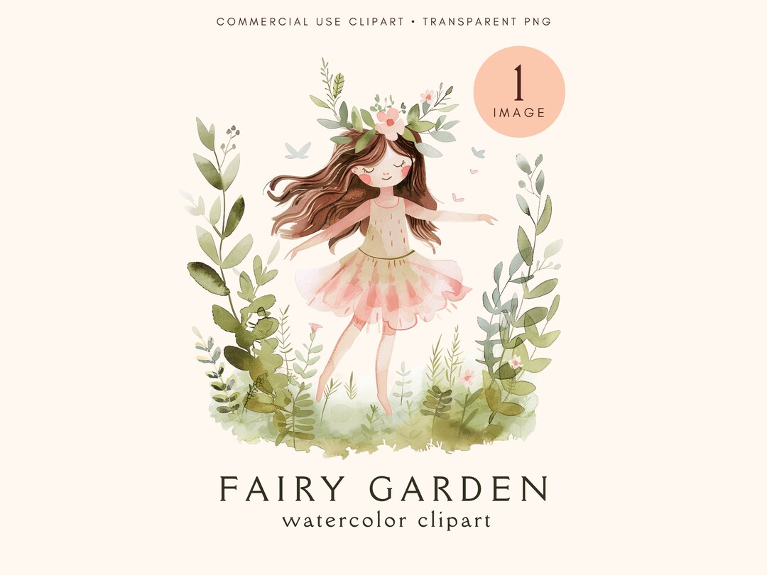 Fairy Garden Clipart | Fairy Clip Art | Baby Png | Digital Download ...