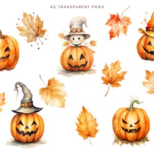 Cute Halloween Clipart Set | Ghosts Spiders Witch Bats | Instant ...