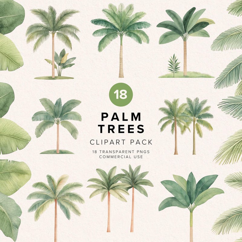 Palm Wedding Vector - Etsy